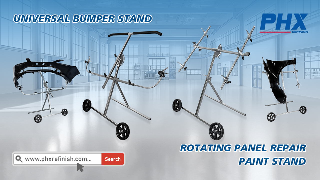 Universal Bumper Stand and Rotating Panel Repair Paint Stand - PHX ...